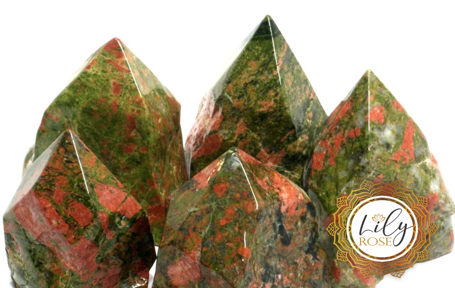 Unakite Jasper Gemstone Uses & Crystal Healing Properties – Lily Rose ...